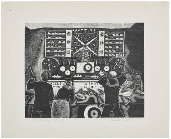 Angelo Pinto | Shooting Gallery (Circa 1936) | MutualArt