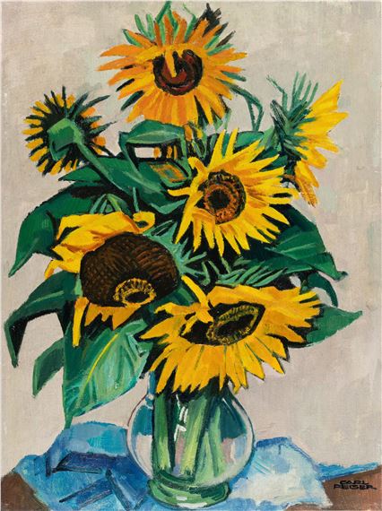 Carl Reiser | Sonnenblumen (1946) | MutualArt