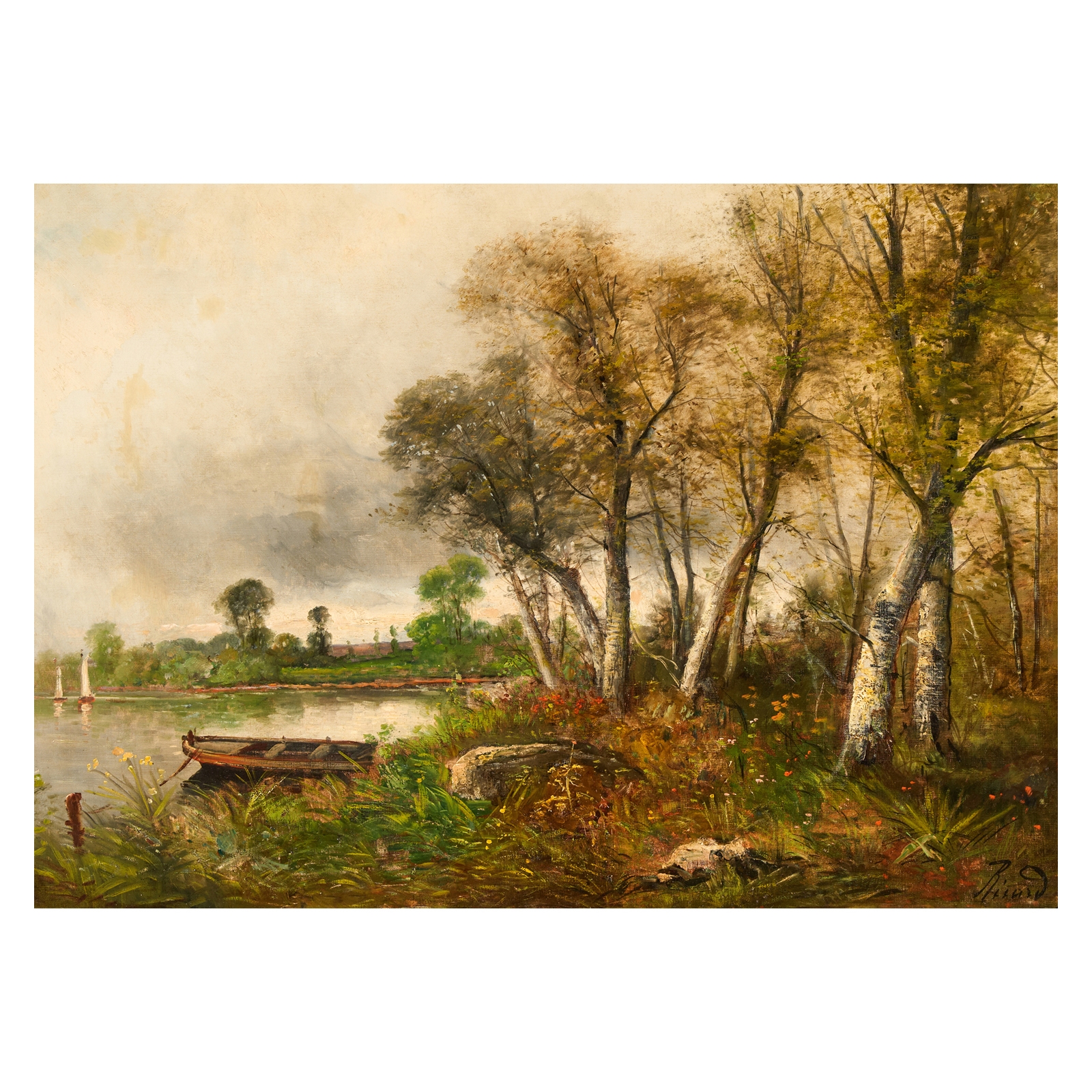 Franco-Flemish School, 19th Century | Paisaje fluvial | MutualArt