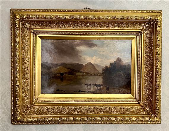 James Roberts | Cattle at waters edge (1888) | MutualArt