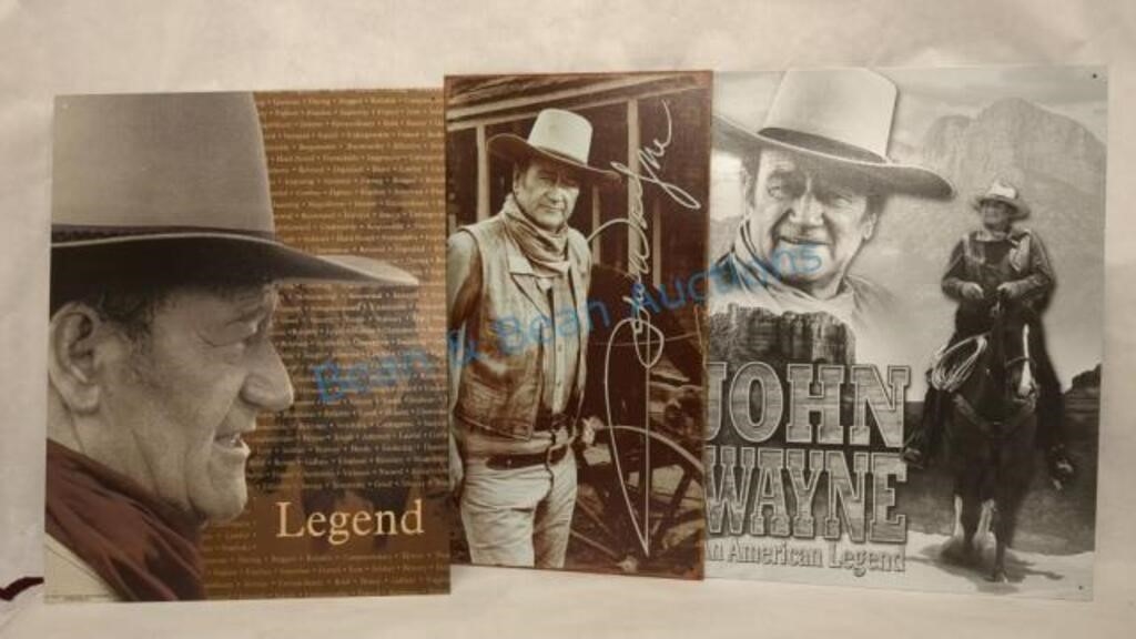 John Wayne | John Wayne tin signs | MutualArt