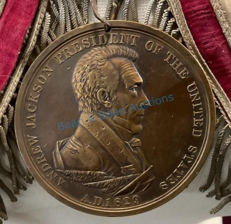 Andrew Jackson | Andrew Jackson, peace and friendship medal | MutualArt
