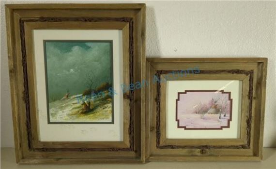Red Hawk | Two signed originals Jim Red Hawk | MutualArt