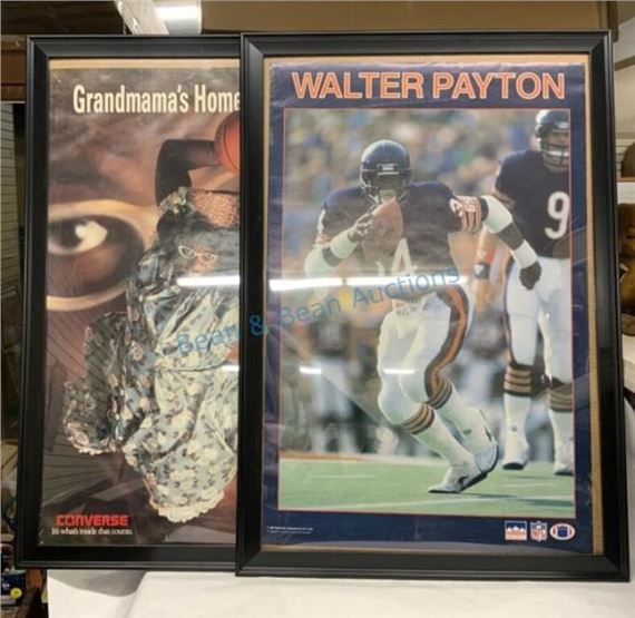 Larry Johnson | Larry Johnson and Walter Payton posters | MutualArt