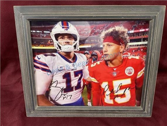 Josh Allen | Patrick Mahomes and Josh Allen autograph | MutualArt