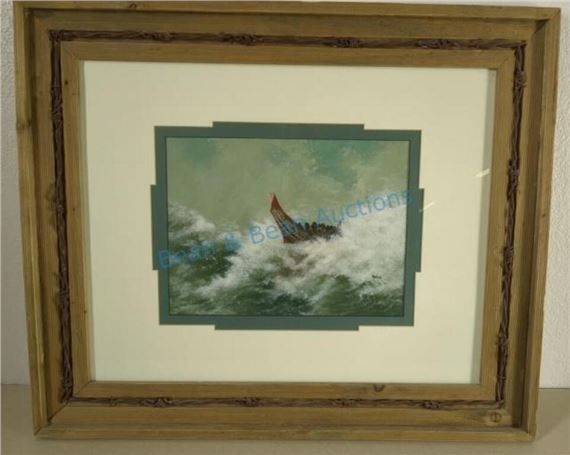 Red Hawk | Riding the Big Waves by Jim Red Hawk | MutualArt