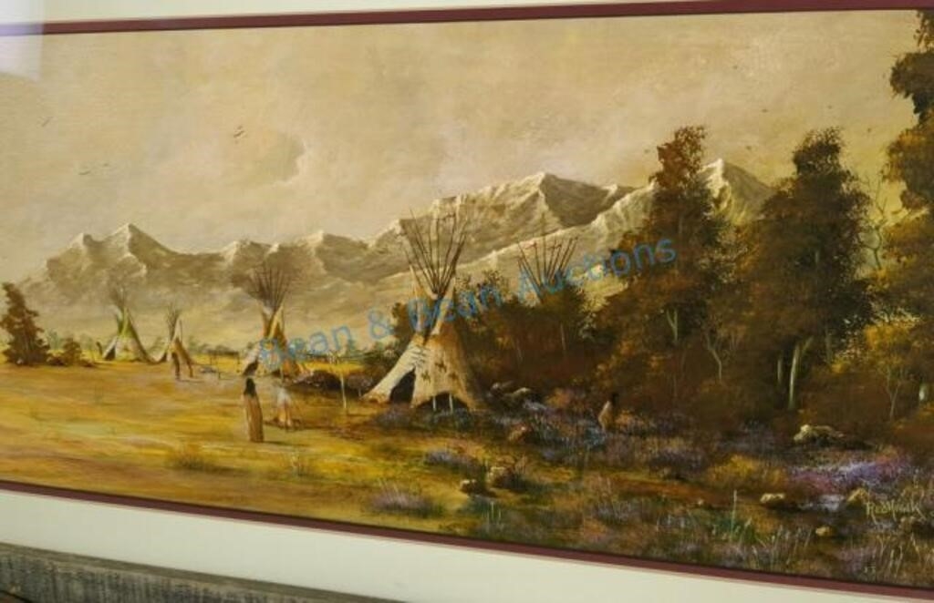 Red Hawk | Jim Red Hawk Indian Camp | MutualArt