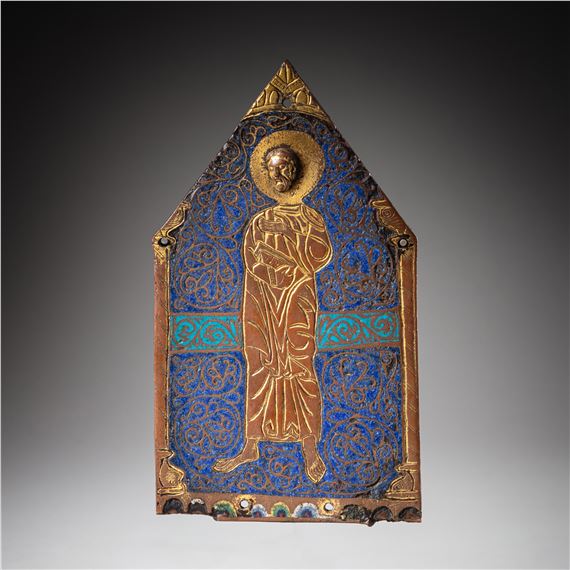 Limoges School, 12th Century | Gable plaque from a chasse with a ...