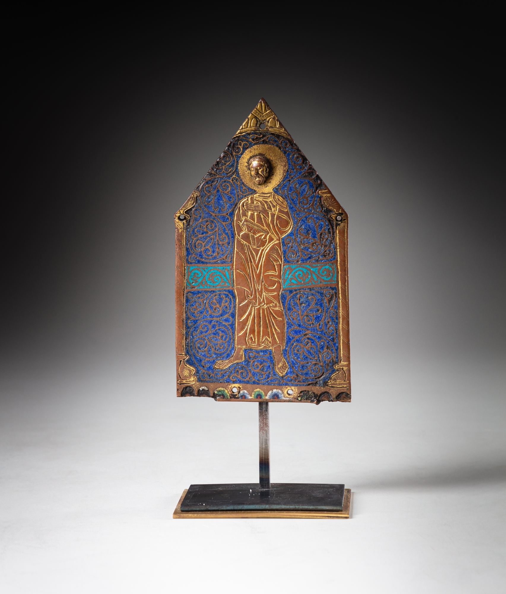 Limoges School, 12th Century | Gable plaque from a chasse with a ...