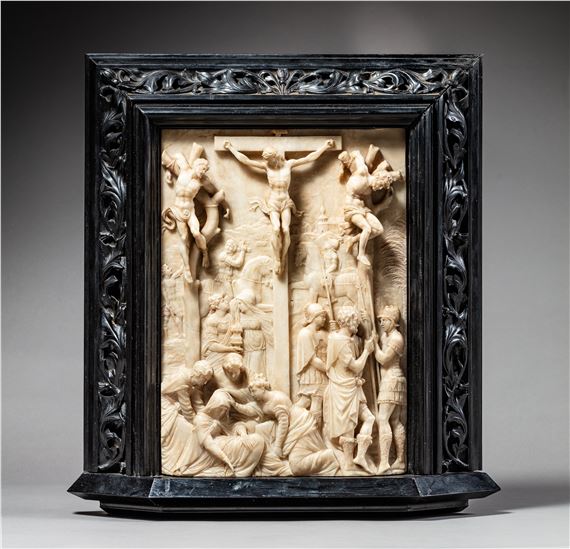 Netherlandish School, 16th Century | Relief with the Crucifixion | MutualArt