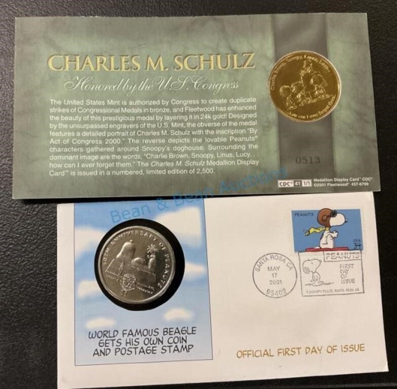 Charles Schulz | Charles Schultz peanuts coins | MutualArt