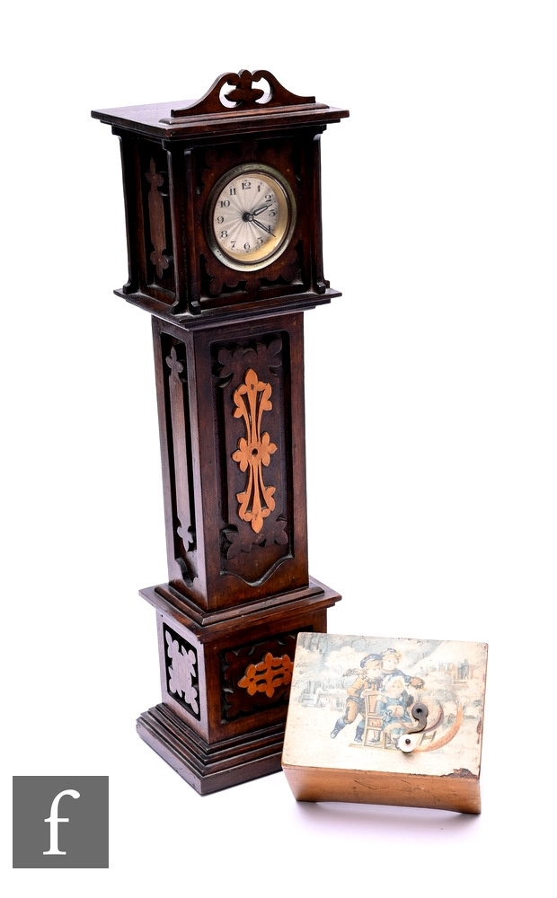 An Edwardian | An Edwardian apprentice mahogany longcase clock | MutualArt