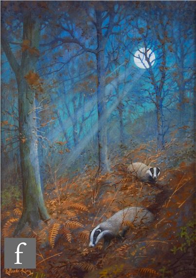 Eric Meade King | The Woods at Night | MutualArt