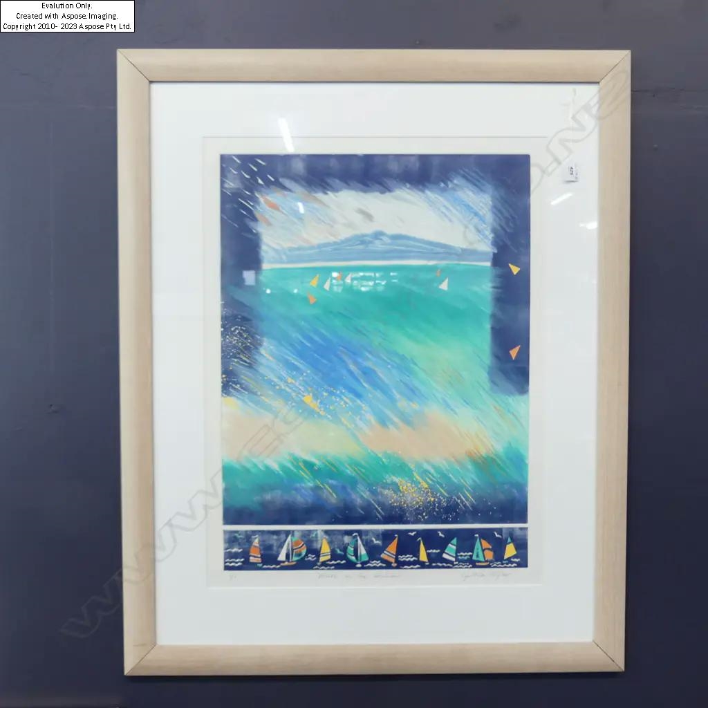 Cynthia Taylor | BOATS ON THE HARBOUR | MutualArt
