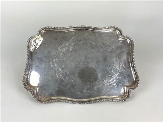 An Edwardian | An Edwardian silver tray by Harrison Brothers & Howson ...