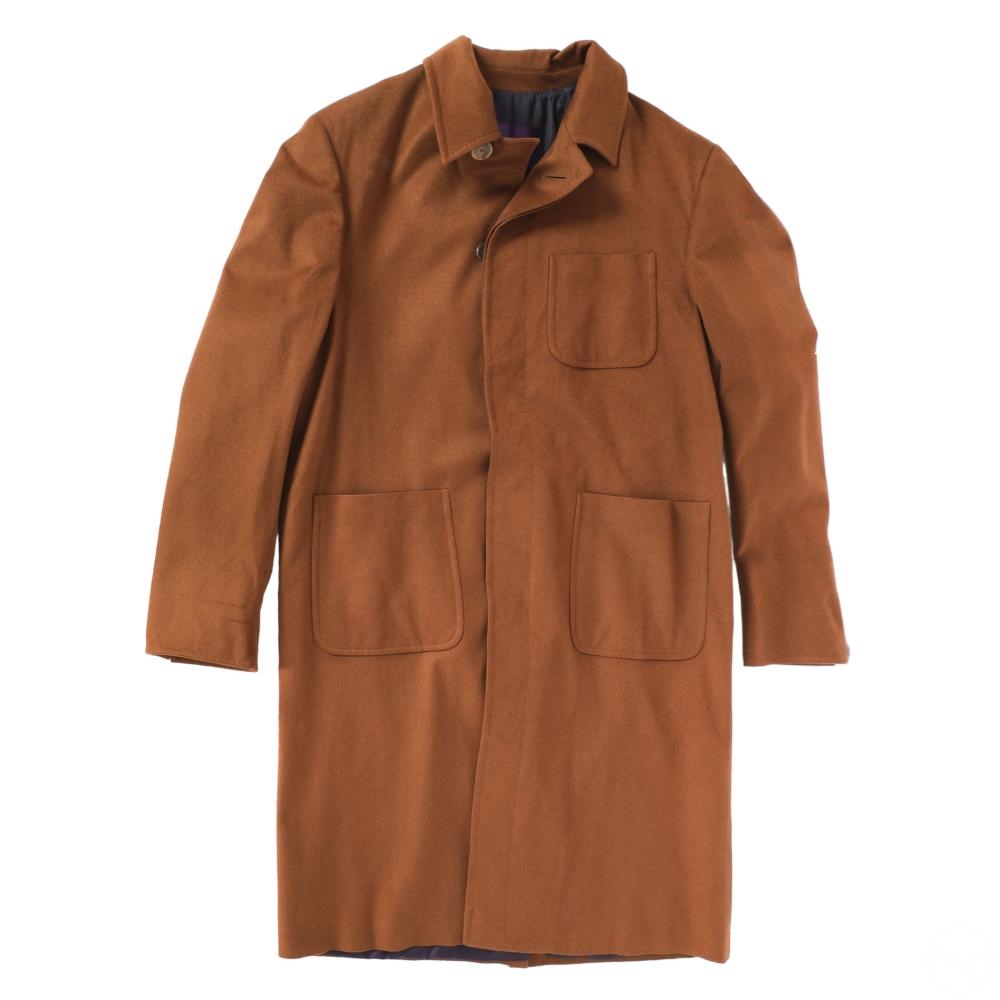 Designer | Asprey London Luxury Cinnamon Tan Duster Overcoat | MutualArt
