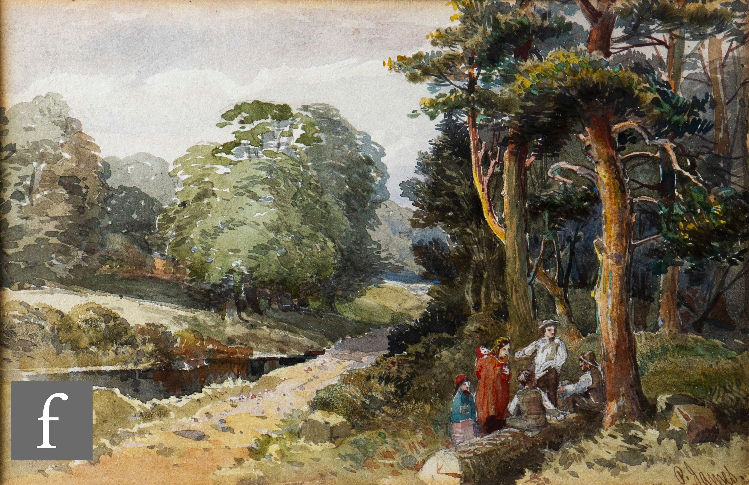 Thomas Mackay | A tree lined village road (87) | MutualArt