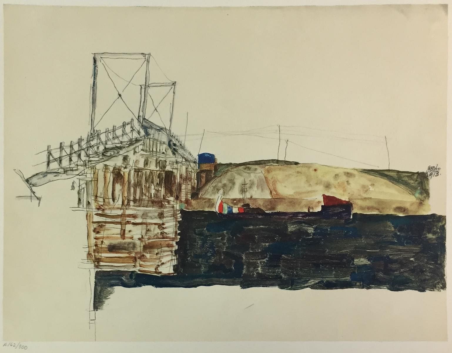Egon Schiele | The Bridge (1969) | MutualArt