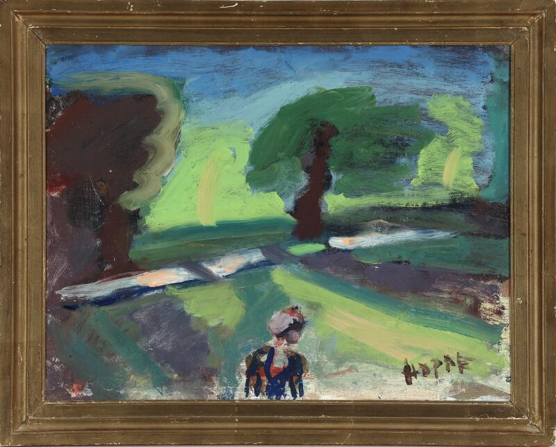 Erik Hoppe | Scene from Søndermarken | MutualArt