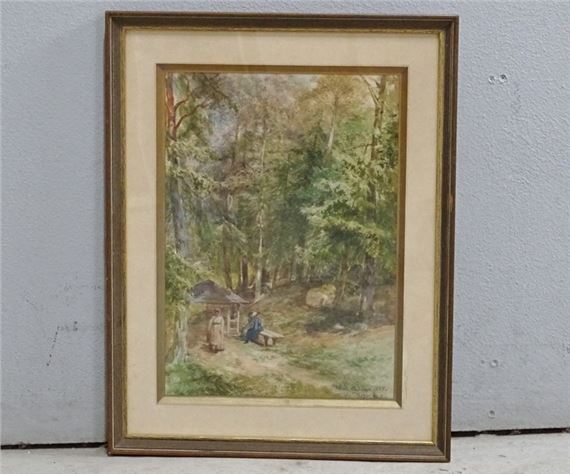 Josef Wilhelm Wallander | Landscape with figure scene day | MutualArt