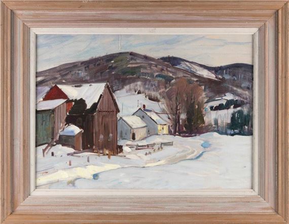 Aldro Thompson Hibbard | Farm landscape, winter | MutualArt