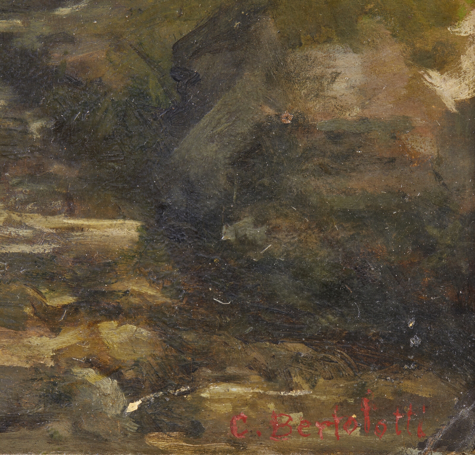 Cesare Bertolotti | Path with house | MutualArt