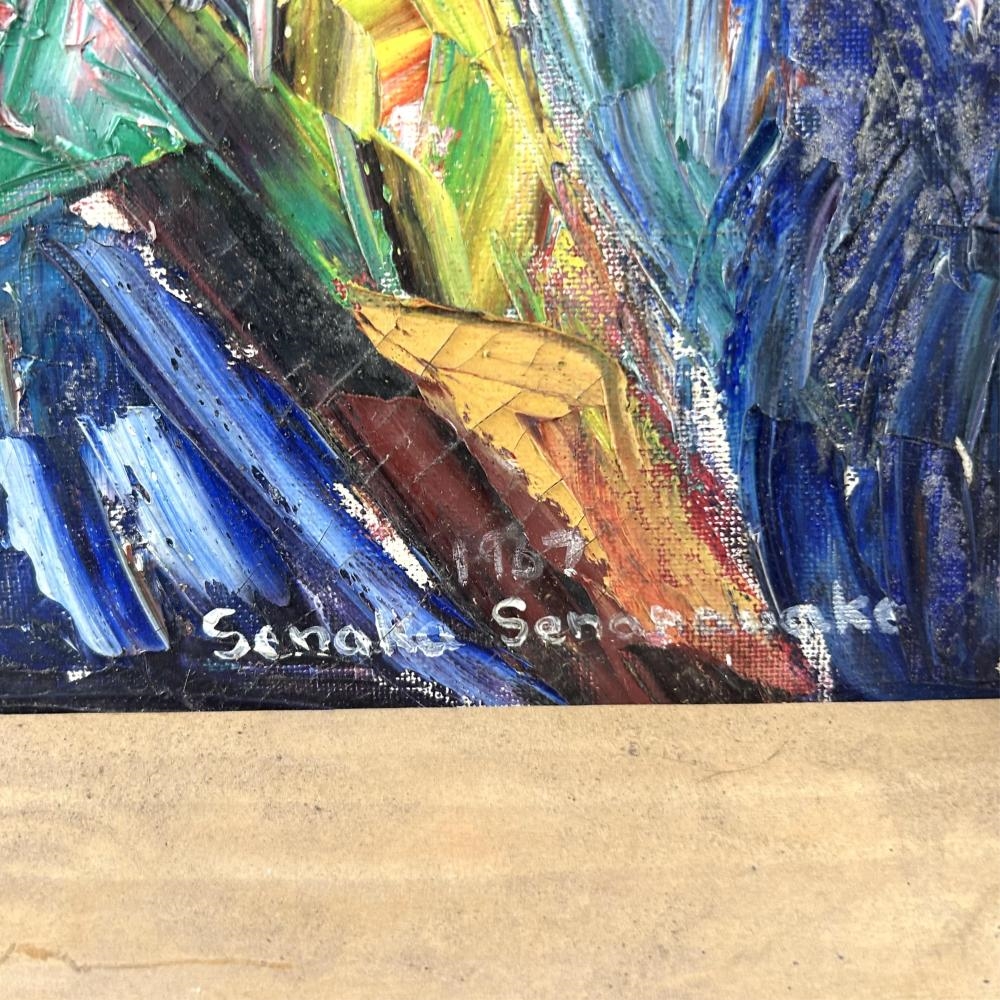 Senaka Senanayake | Figures in a ful landscape (1967) | MutualArt