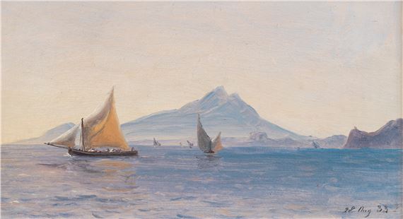 Thomas Fearnley | Coastal View from Naples 1833 (1833) | MutualArt