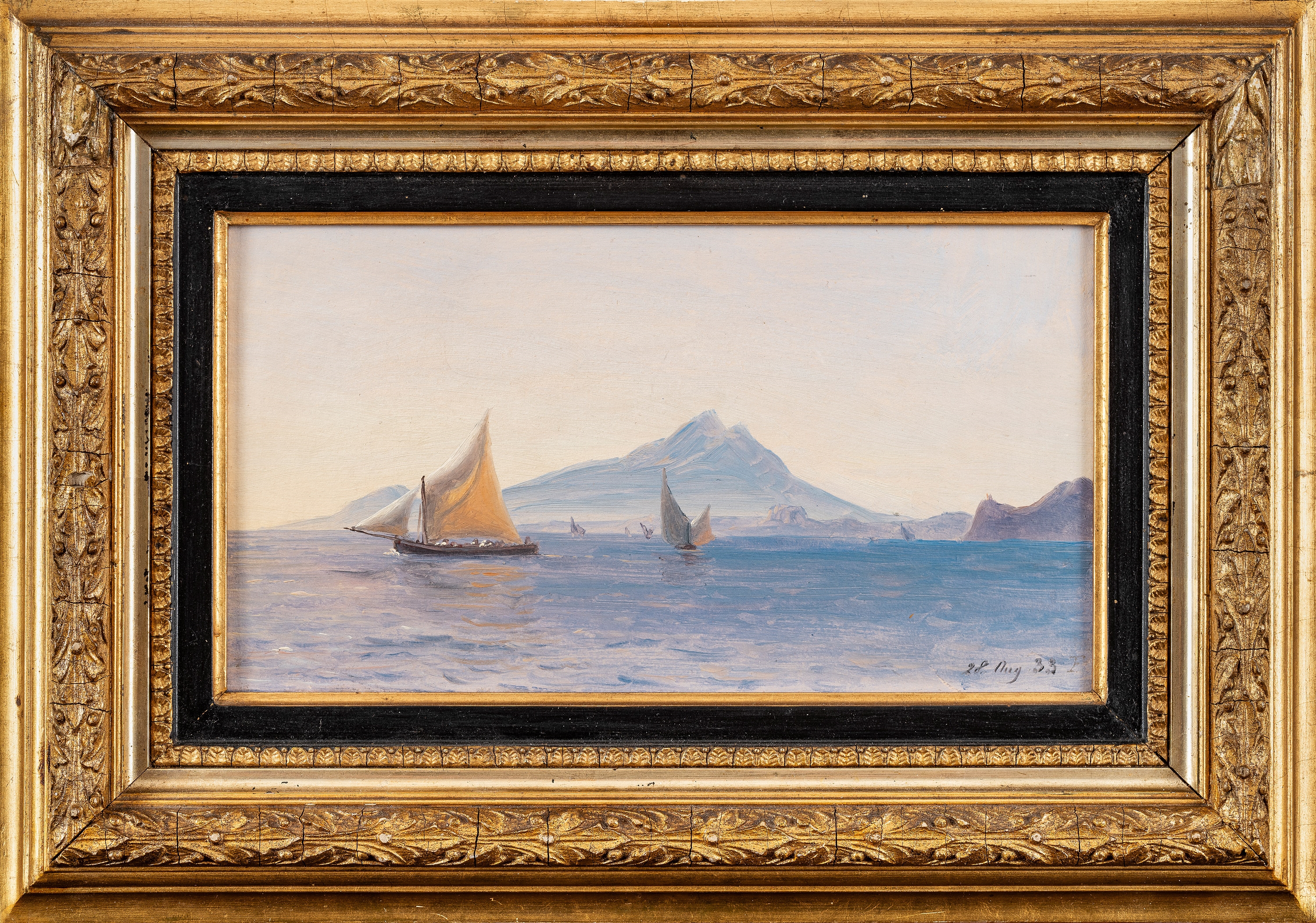 Thomas Fearnley | Coastal View from Naples 1833 (1833) | MutualArt