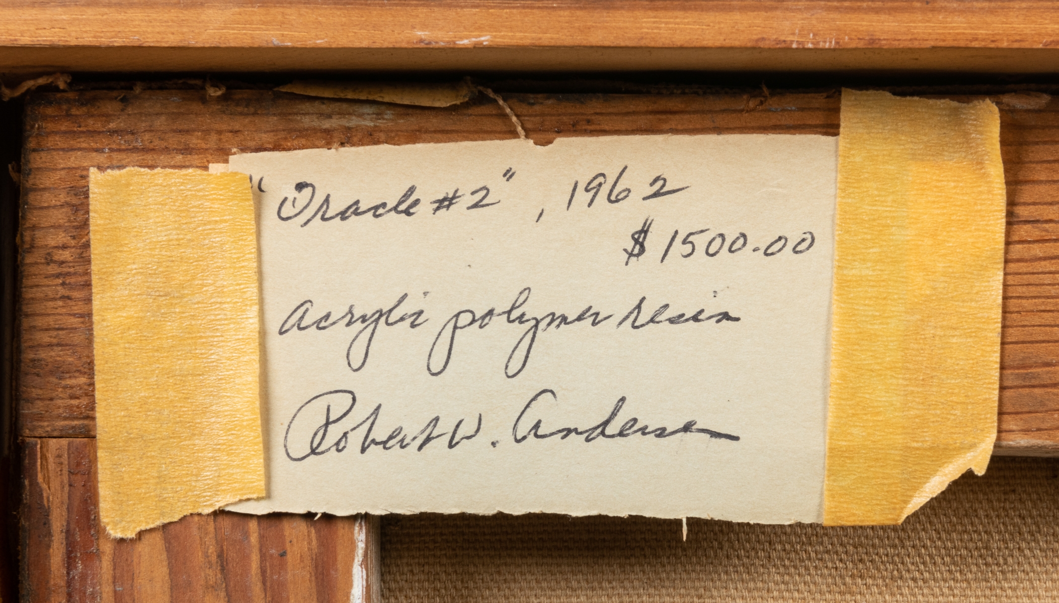Robert W. Andersen | American, 1933–2022 (1962) | MutualArt