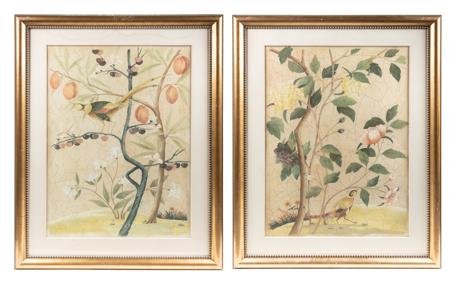 Hampton Hall | Birds in Fruit Trees | MutualArt