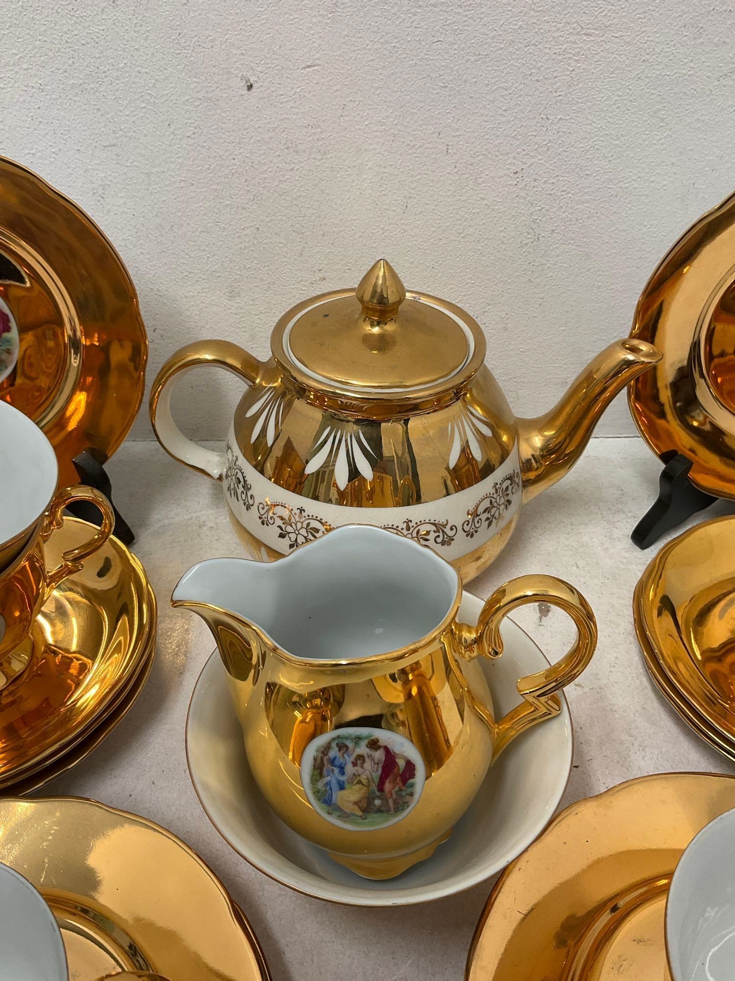 Staffordshire | COLLECTION OF ASSORTED GILDED TEAWARE | MutualArt