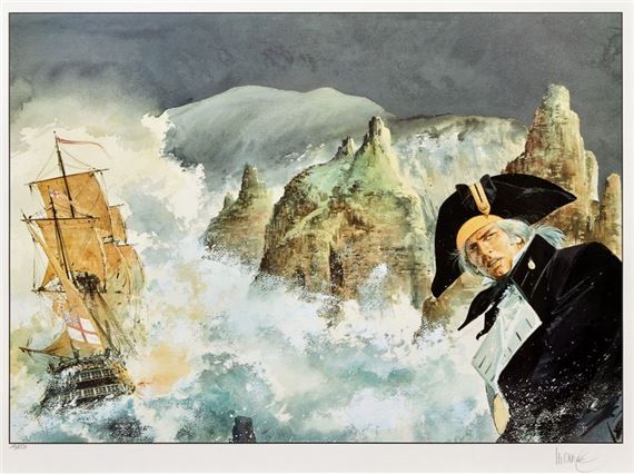 William Vance | Bruce J Hawker et un voilier | MutualArt