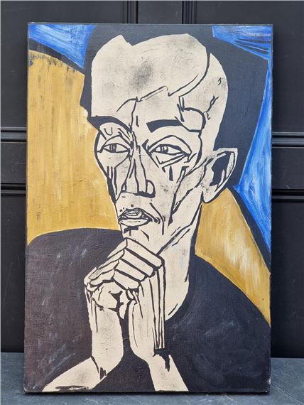 Terence Robert Wood | head and shoulders portrait of Erich Heckel ...