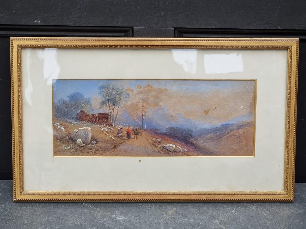 Thomas Charles Leeson Rowbotham | figures on a Continental path (1863 ...