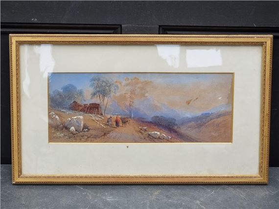 Thomas Charles Leeson Rowbotham | figures on a Continental path (1863 ...