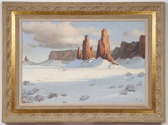 Robert H. Blair | Winter in Monument Valley | MutualArt