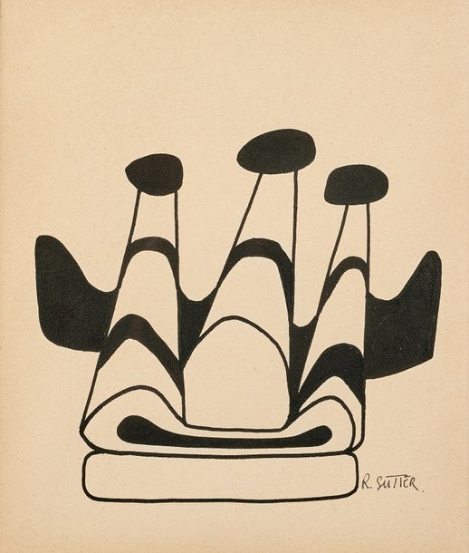 Raymond Sutter | Abstract composition | MutualArt