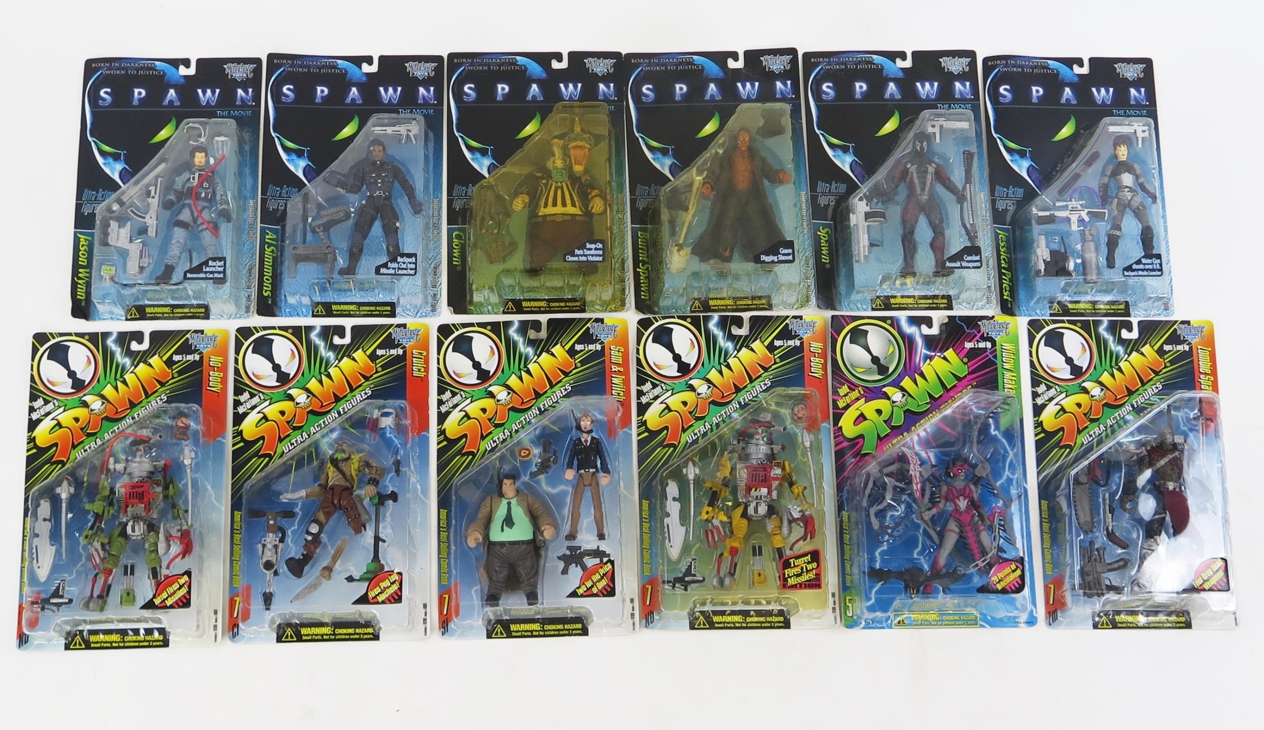 J. Macfarlane | 12 McFarlane Toys Spawn Comic & Movie Action Figures includi | MutualArt