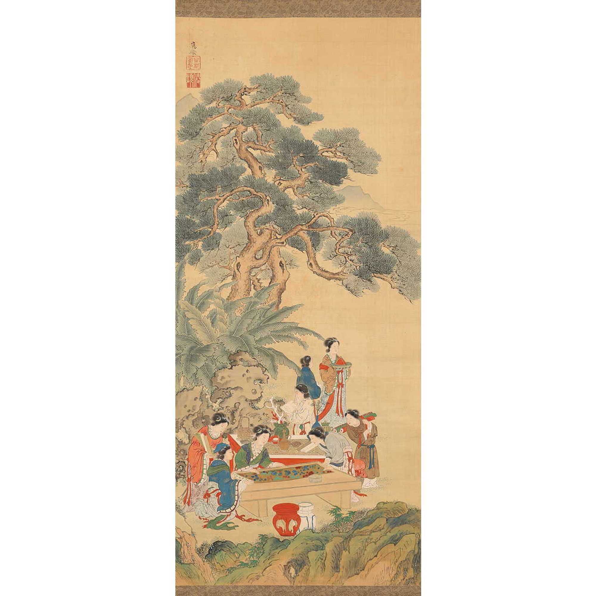 Maruyama Okyo | A PAIR OF THE FOUR ELEGANT PASTIMES | MutualArt