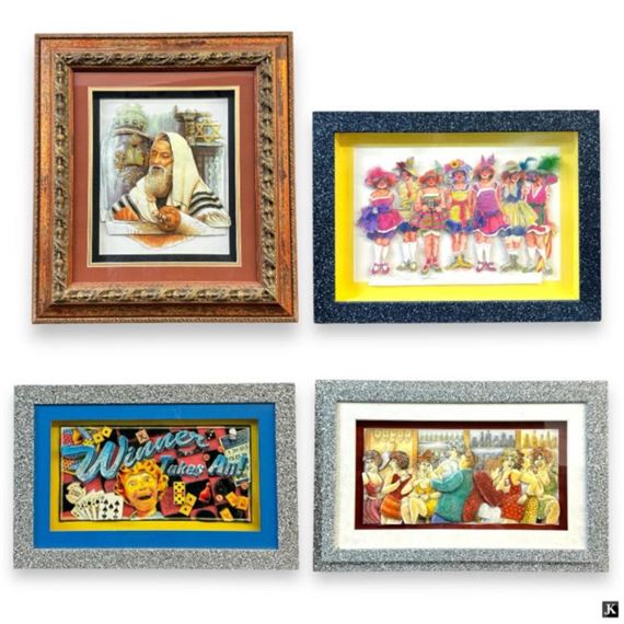 Linda Kaplan | Lot Of 4 Linda Kaplan Hand Made 3-D Artworks | MutualArt