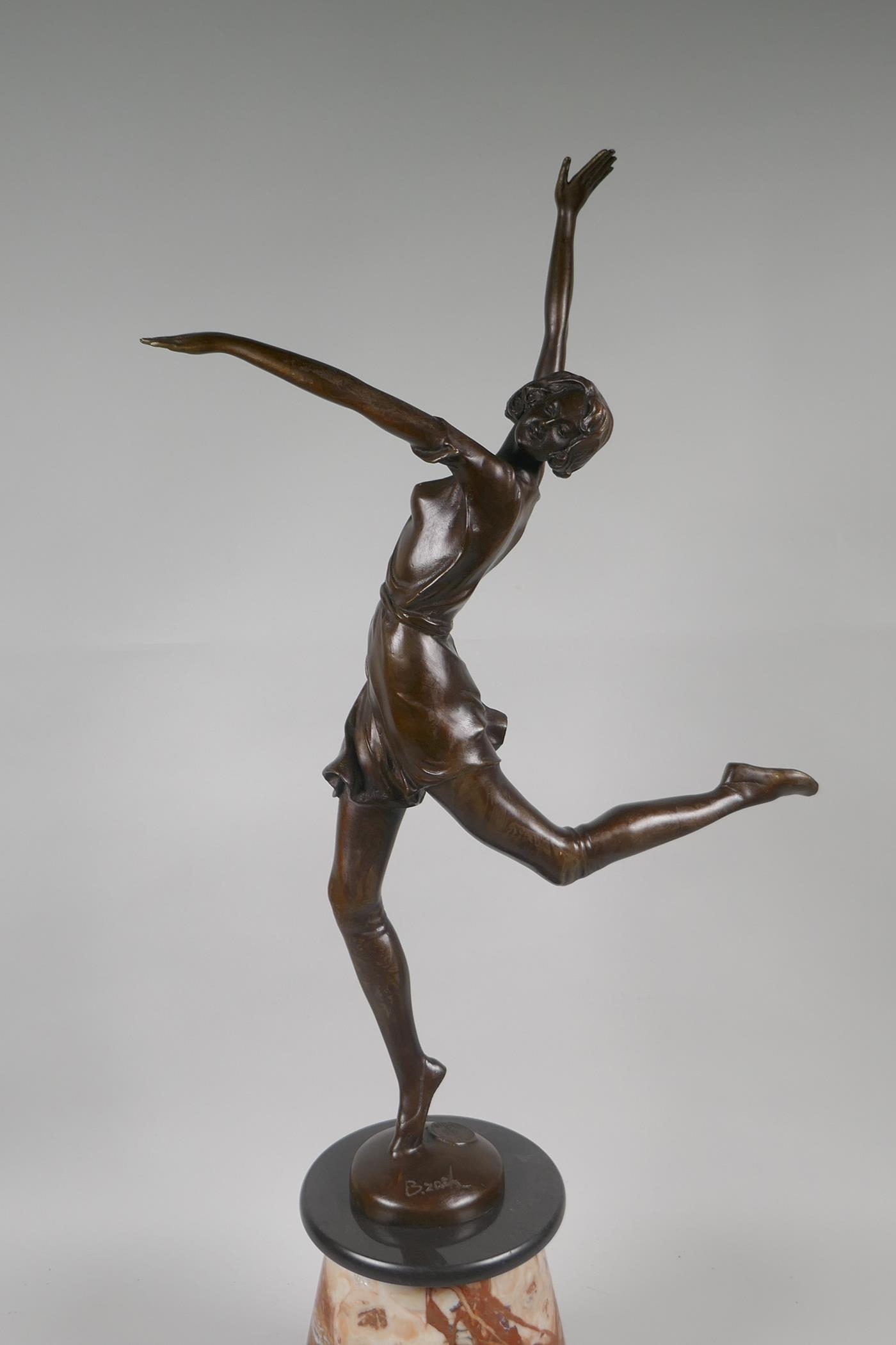 Bruno Zach | Art Deco style bronze figure of a dancer | MutualArt