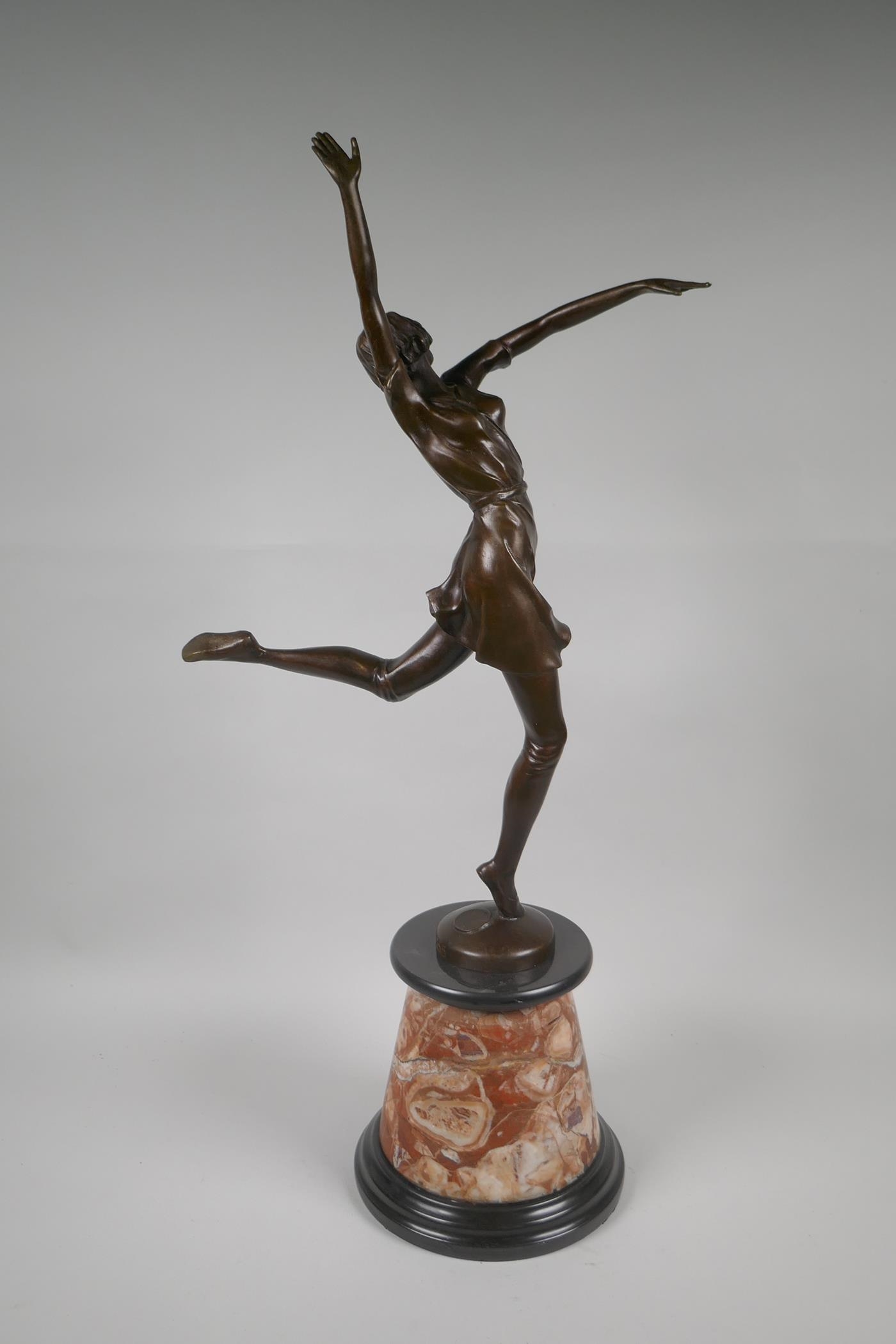 Bruno Zach | Art Deco style bronze figure of a dancer | MutualArt