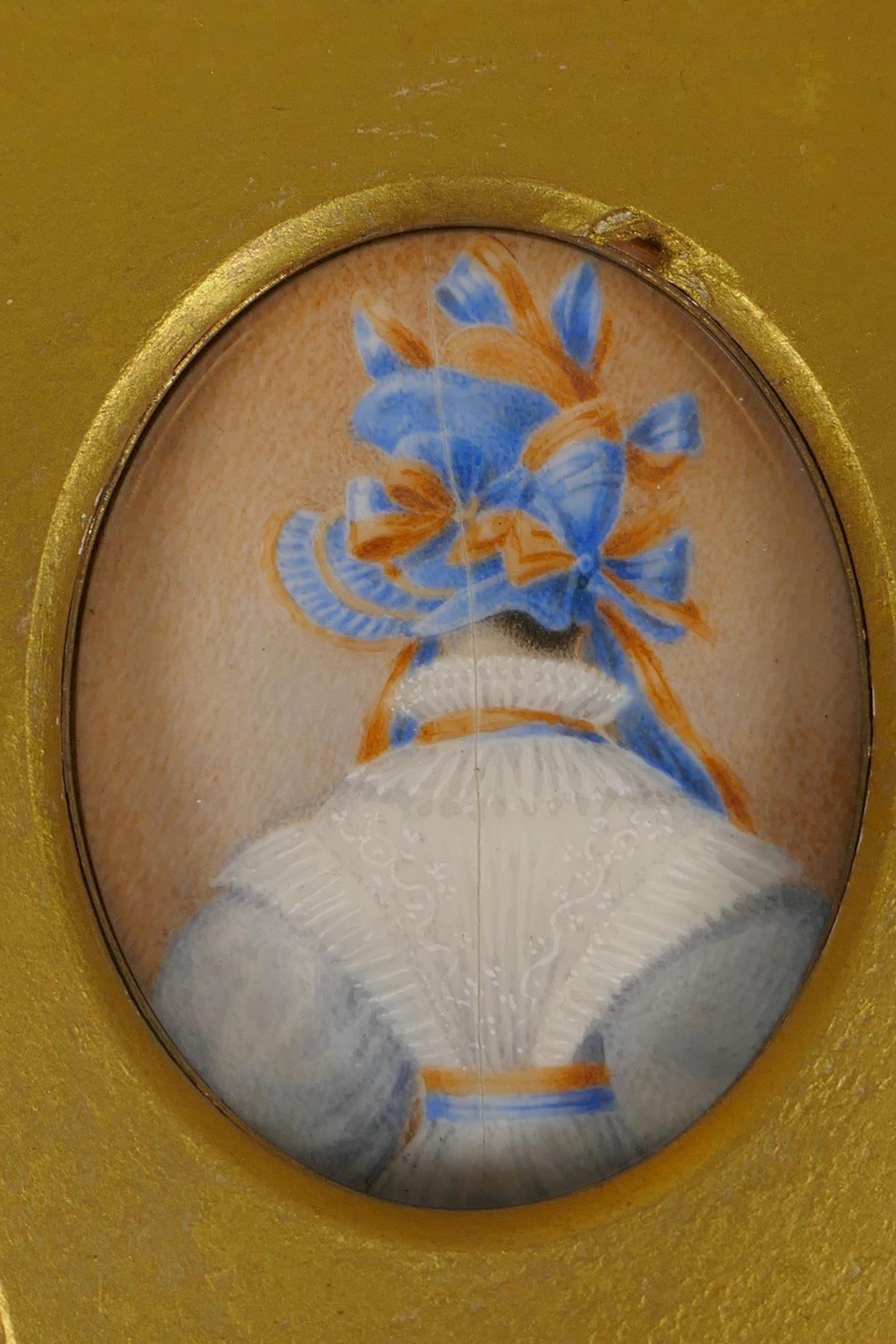 William Grimaldi | miniature portrait painting of a lady | MutualArt
