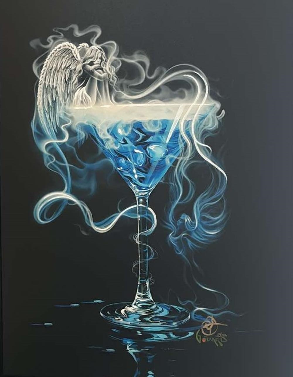Michael Godard | Drink with Angels (2018) | MutualArt