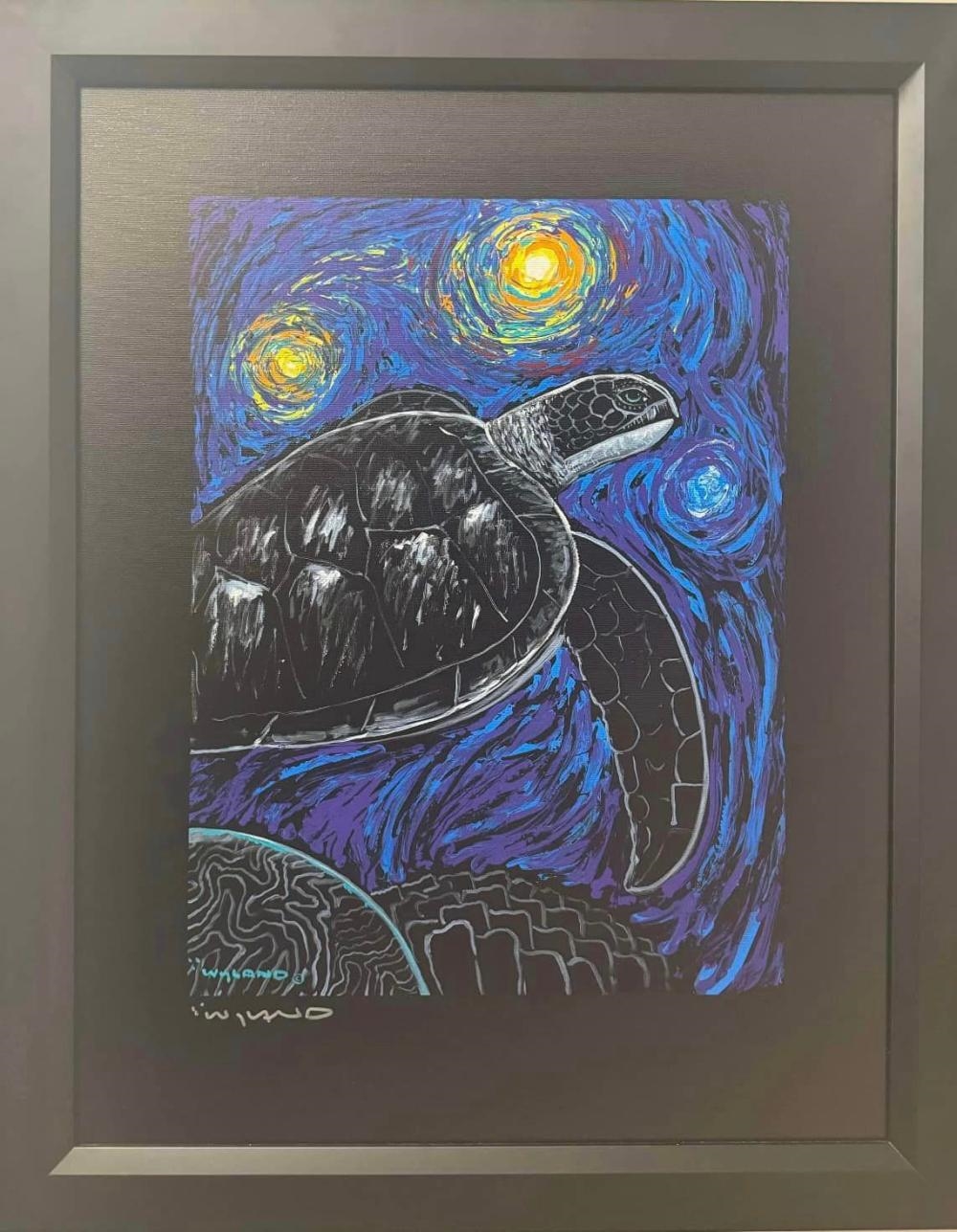 Robert Wyland | Starry Sea Turtle (2023) | MutualArt