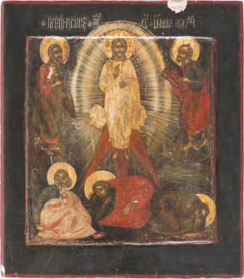 Russian School, 18th Century | IKONE MIT DER VERKLÄRUNG CHRISTI AUF DME BERG TABOR (Circa 1700 ...