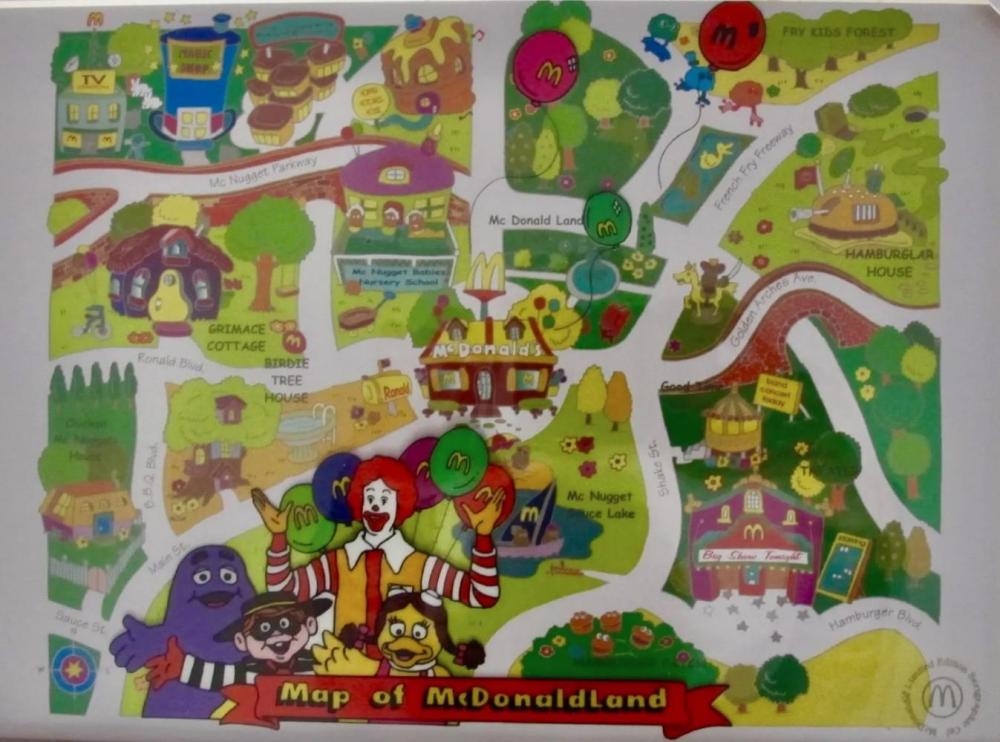 Ronald McDonald | RONALD MCDONALD'S MAP (1998) | MutualArt
