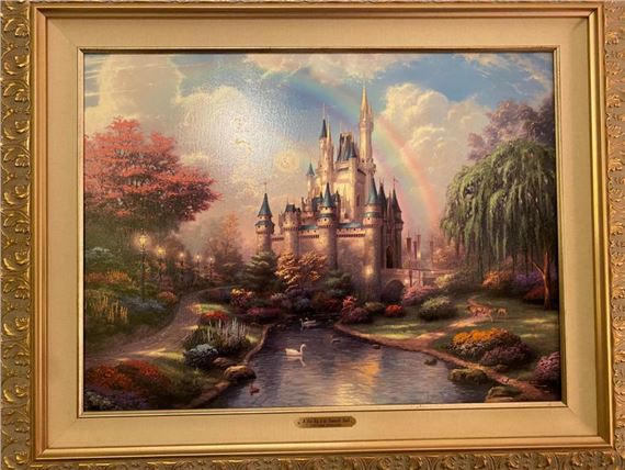 Thomas Kinkade | A New Day at the Cinderella Castle (2007) | MutualArt