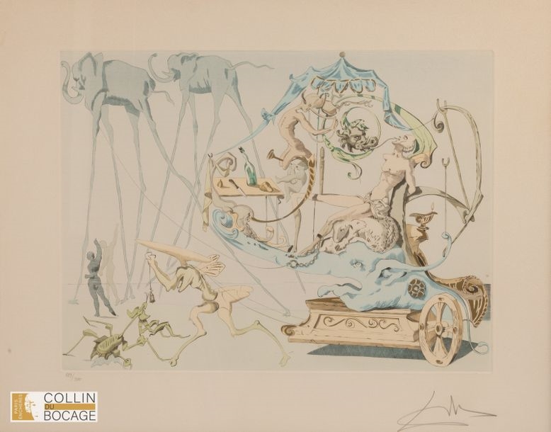 Salvador Dalí | The chariot of Bacchus | MutualArt